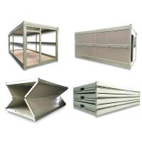 China Portable Folding Container House Multi-Bedroom Living Room 50mm EPS Sandwich Panel Steel Structure for sale