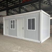 China Flat Pack Container House Pre-Wired with Electricity 50mm EPS Wall Panel for Quick Installation for sale