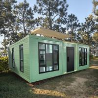 China Foldable Expandable Steel Container House 20ft 40ft 1-3 Bedroom Hurricane Resistant Insulated Walls Roofs Floors for sale