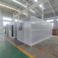 China Steel Structure Folding Container House 50mm EPS Sandwich Panel Pre-wired Lighting for sale
