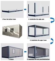 China Modular Prefab Flat Pack Container House for Camping Home Shop & Hotel Application for sale