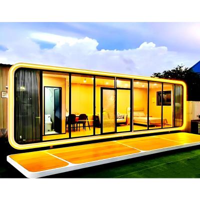 China Modern 20FT 40FT Apple Cabin House with Bathroom Cabinet Mobile Prefab House Galvanized Steel Frame for sale