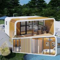 China 20FT 40FT Luxury Prefab Modular Two Storey Shipping Container Cabin House with Galvanized Steel Frame for sale
