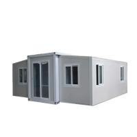 China Expandable Container House 50mm Rock Wool Sandwich Panel Steel Frame Grade 11 Wind Resistance for sale