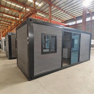 China Folding Container House 50mm Insulated Steel Structure Prefab Living Unit for sale