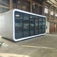China Modern Apple Cabin House with Dry-Wet Separation Bathroom Galvanized Steel Frame 50mm Rock Wool Insulation for sale