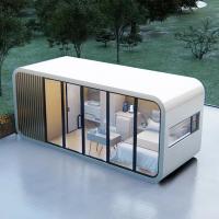 China Modern Apple Cabin House with Dry-Wet Separation Bathroom Galvanized Steel Frame 50mm Rock Wool Insulation for sale