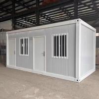 China Flat Pack Container House 50mm EPS Sandwich Panel Prefab Home with MGO Floor for sale