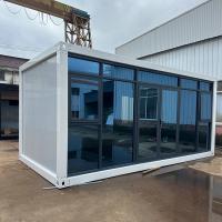 China Flat Pack Container House 50mm EPS Sandwich Panel Prefab Home with MGO Floor for sale
