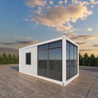 China Customizable Flat Pack Container House 50mm EPS Sandwich Panel Prewired 4 Workers 3 Hours Assembly for sale