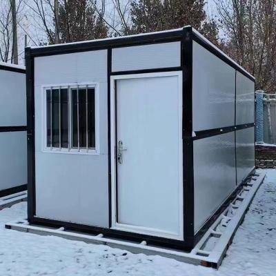 China Customizable Folding Container House Steel Structure and Rock Wool Panel for sale