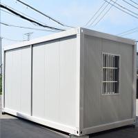 China Customizable Folding Container House Steel Structure and Rock Wool Panel for sale