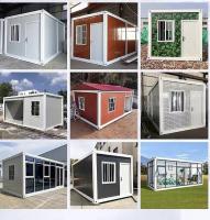 China Customizable Folding Container House Steel Structure and Rock Wool Panel for sale