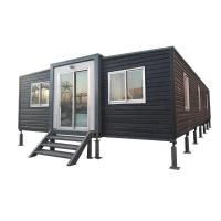 China Expandable Container House with Durable Steel Frame and Rock Wool Sandwich Panel for sale