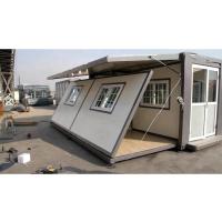 China Expandable Container House with Durable Steel Frame and Rock Wool Sandwich Panel for sale