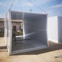 China Folding Container House Steel Frame 50mm EPS Sandwich Panel Pre-wired for sale