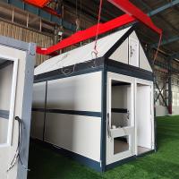 China Folding Container House Steel Frame 50mm EPS Sandwich Panel Pre-wired for sale