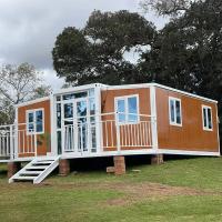 China Mobile Expandable Container House 50mm EPS Sandwich Panel Steel Frame Living House for sale