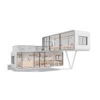 China Apple Cabin House Galvanized Steel Frame Metal Carved Panel 3500mm x 8000mm Custom Color for sale