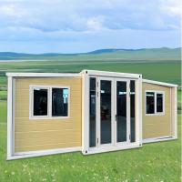 China Expandable Steel Frame Container House 50mm EPS Rock Wool Panel Grade 11 Wind Resistance for sale