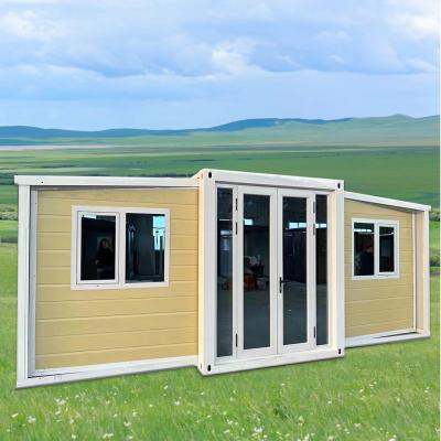 China Expandable Steel Frame Container House 50mm EPS Rock Wool Panel Grade 11 Wind Resistance for sale
