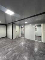 China Expandable Steel Frame Container House 50mm EPS Rock Wool Panel Grade 11 Wind Resistance for sale
