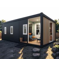 China 20ft Prefab Living Container House Flat Pack Mobile Container Home Tiny House with Bathroom Collapsible Container House for sale
