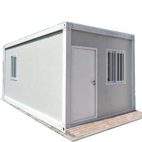 China Rapid Construction Foldable Container Steel Structure Folding Container House Heat Insulation for sale