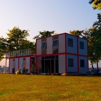 China Mobile Prefabricated Detachable Container House for Office Building Strong Windproof for sale