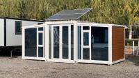 China Prefab Expandable Container Home 20ft 40ft Steel Frame Office Tiny House Grade 11 Wind Resistance for sale