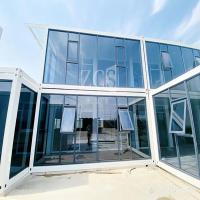 China Flat Pack Container Home 50mm EPS Rock Wool Sandwich Panel Customizable Eco Friendly House for sale