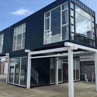China Flat Pack Container Home 50mm EPS Rock Wool Sandwich Panel Customizable Eco Friendly House for sale