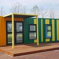 China Flat Pack Container Home 50mm EPS Rock Wool Sandwich Panel Customizable Eco Friendly House for sale