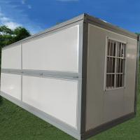 China Modular Fold up House Sandwich Panel Fireproof Foldable Expanding Cabin for sale