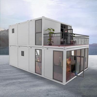 China China Luxury 2 Story 3 Bedroom Modular Home Prefab House with 50mm EPS Sandwich Panel for sale