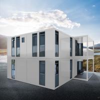China China Luxury 2 Story 3 Bedroom Modular Home Prefab House with 50mm EPS Sandwich Panel for sale