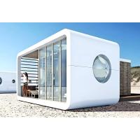 China 20FT Portable Prefabricated Apple Cabin House with Kitchen Galvanized Steel Frame 50mm Rock Wool Insulation for sale
