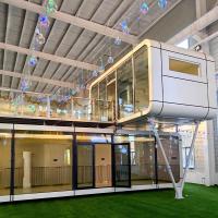 China Customizable Apple Cabin House Galvanized Steel Frame 50mm Rock Wool Insulation for sale