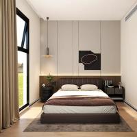 China Customizable Apple Cabin House Galvanized Steel Frame 50mm Rock Wool Insulation for sale
