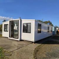 China Expandable Steel Frame Container House 50mm EPS Sandwich Panel Portable Living for sale