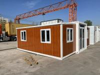 China Expandable Steel Frame Container House 50mm EPS Sandwich Panel Portable Living for sale