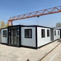 China Expandable Steel Frame Container House 50mm EPS Sandwich Panel Portable Living for sale