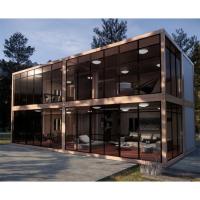 China Modern Prefabricated House 3 Bedroom Luxury Portable Flat Pack Container Home 50mm Wall Panel for sale