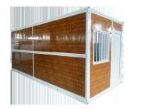 China Modular Fold Up House Sandwich Panel Fireproof Foldable Expanding Cabin for sale