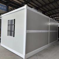 China Modular Fold Up House Sandwich Panel Fireproof Foldable Expanding Cabin for sale