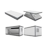 China Z Shaped Foldable Container House Waterproof Fast Build Shelter 50mm EPS Panel for sale