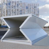 China Z Shaped Foldable Container House Waterproof Fast Build Shelter 50mm EPS Panel for sale