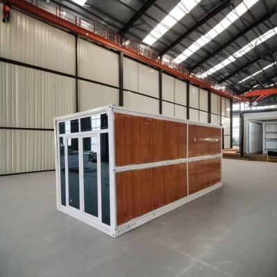 China 20ft Flat Pack Modular Wooden Container House 50mm EPS Sandwich Panel for Hotel Toilet Hospital Mall for sale