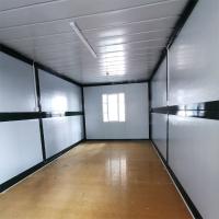 China 20ft Flat Pack Modular Wooden Container House 50mm EPS Sandwich Panel for Hotel Toilet Hospital Mall for sale