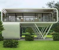 China Prefab Apple Cabin Container Home 20 Ft Living House with Outdoor Glass Walls Galvanized Steel Frame for sale